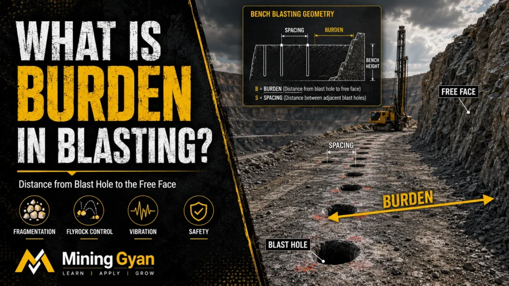 Burden In Blasting: Complete Mining Guide - Mining Gyan